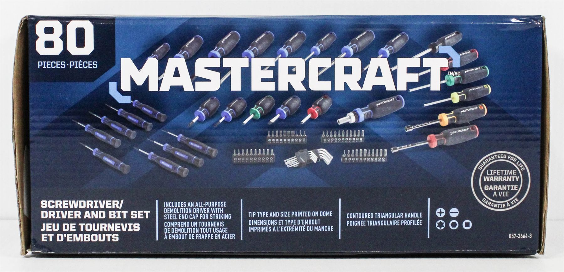 NEW MASTERCRAFT 80PCS SCREWDRIVER / BIT SET