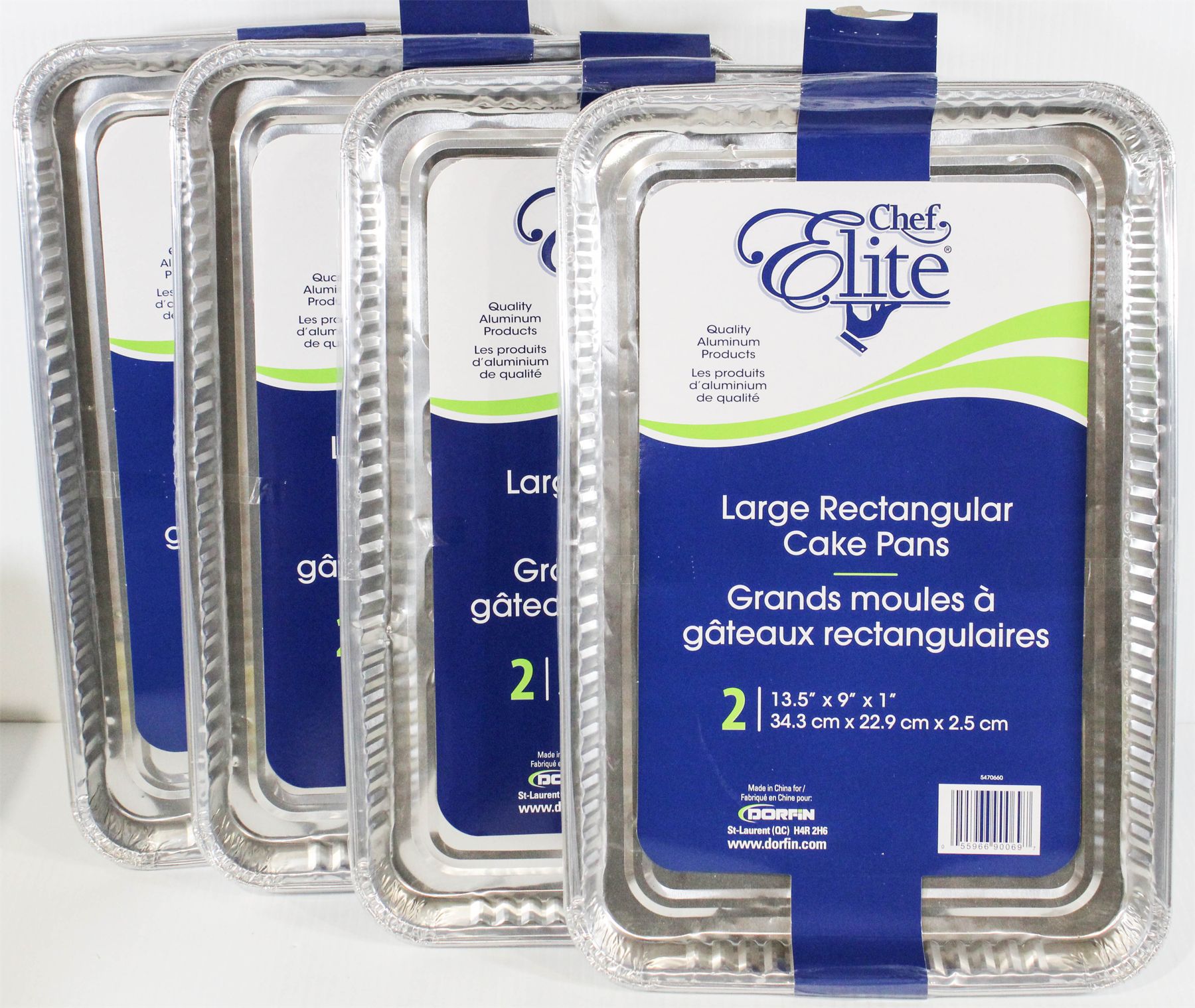 8 LARGE RECTANGULAR CAKE PANS