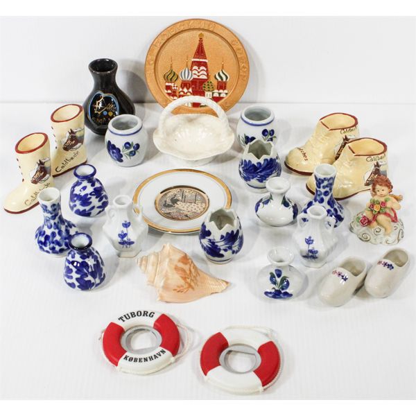 ASSORTED ESTATE DECORATIVE KNICK KNACKS