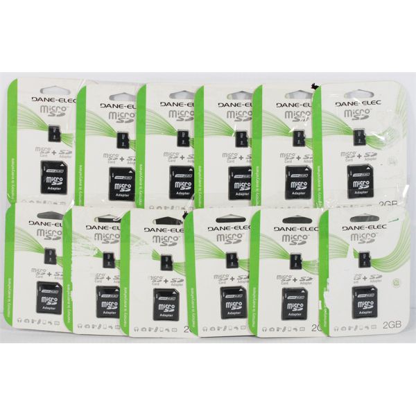 12 DANE-ELEC MICRO SD CARD + SD ADAPTERS