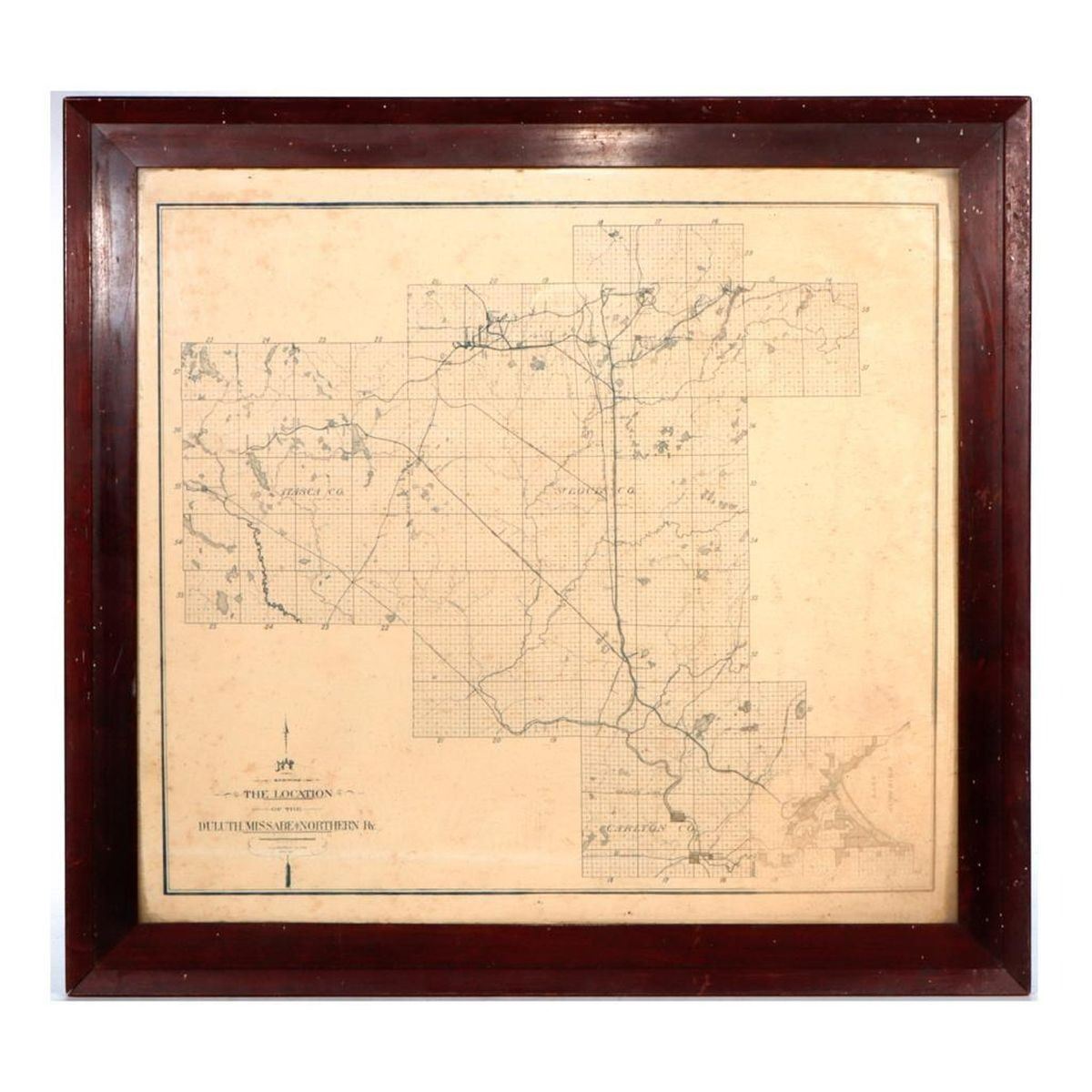 Duluth, Missabe & Northern Railway Map.
