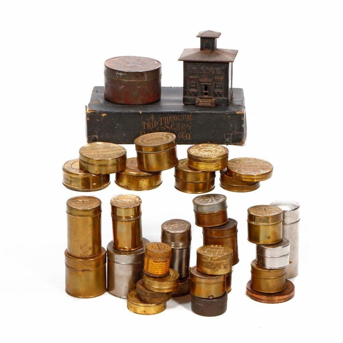 Collection of Hardware/Fastener Tins.