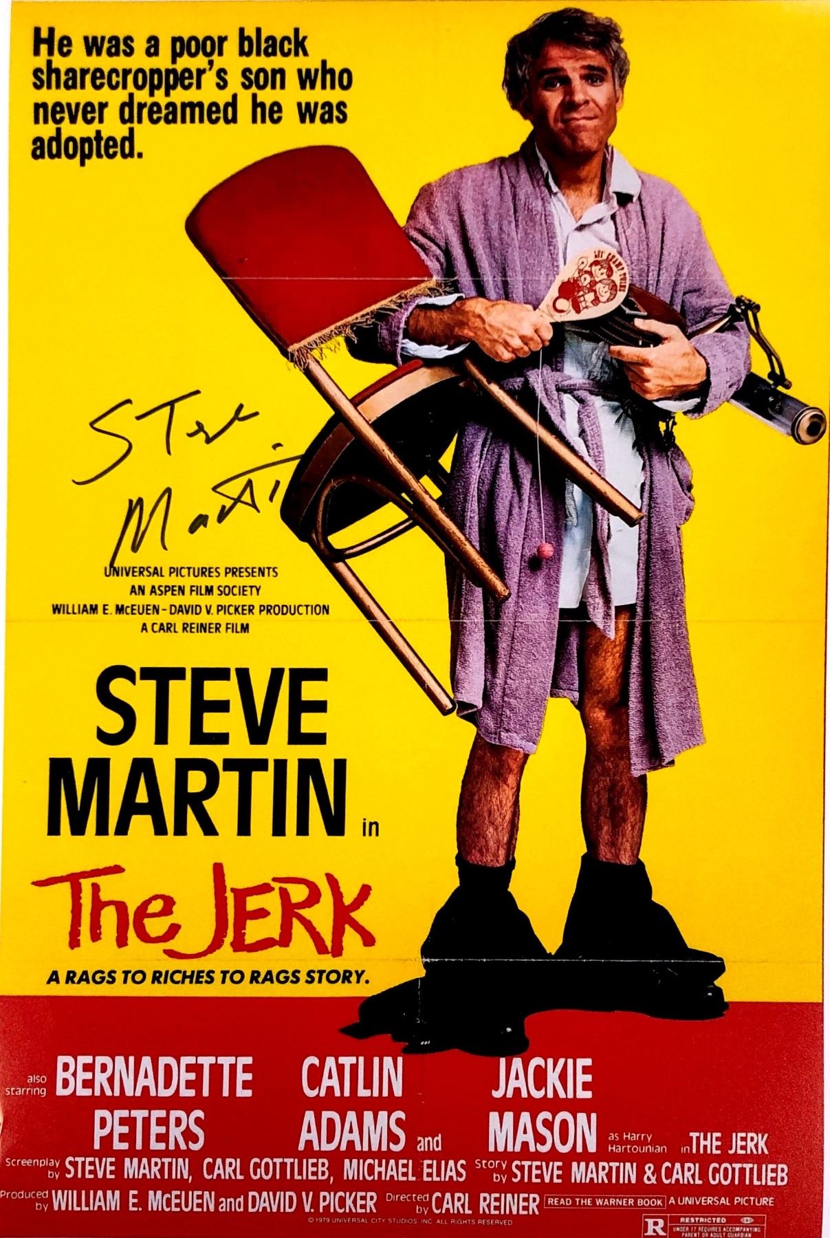 Steve Martin Autograph Signed The Jerk Poster