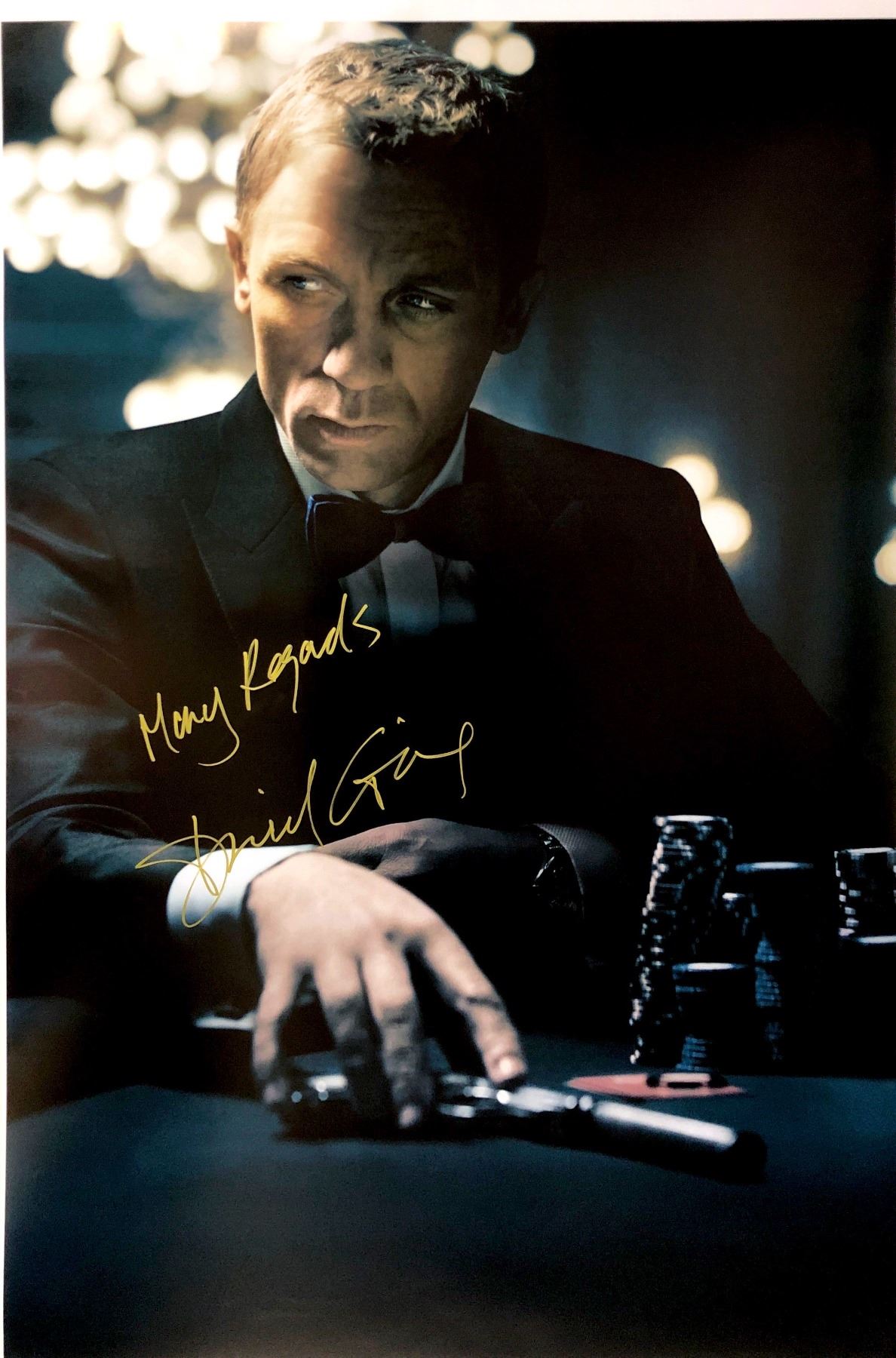 Daniel Craig Autograph Signed James Bond 007 Casino Royale Poster