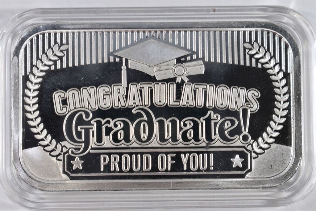 2023 CONGRATS GRAD .999 SILVER 1 OZ BAR