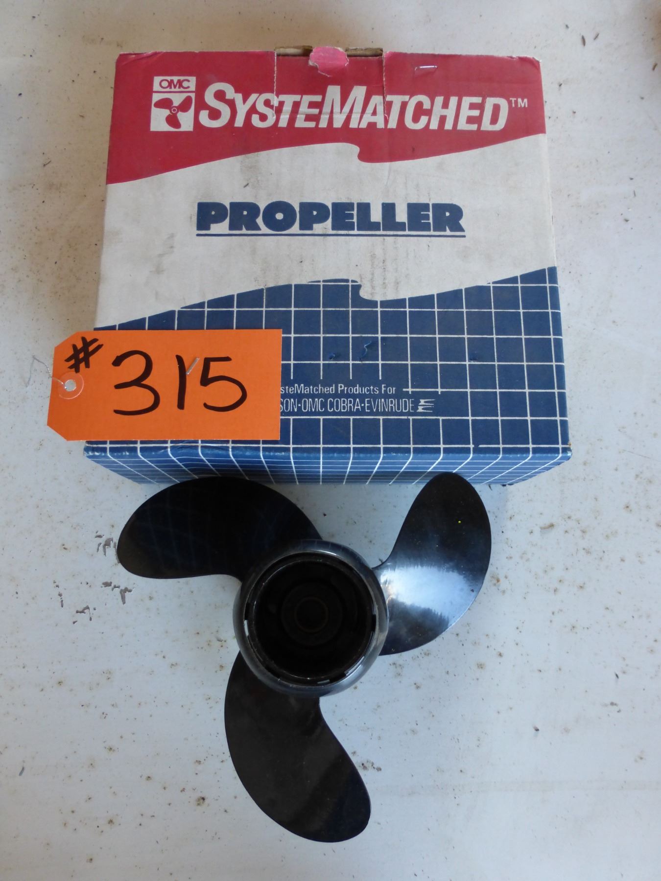 OMC 3 blade propeller
