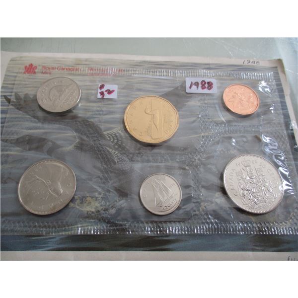 1988 CANADA PROOF MINT SEALED COIN SET