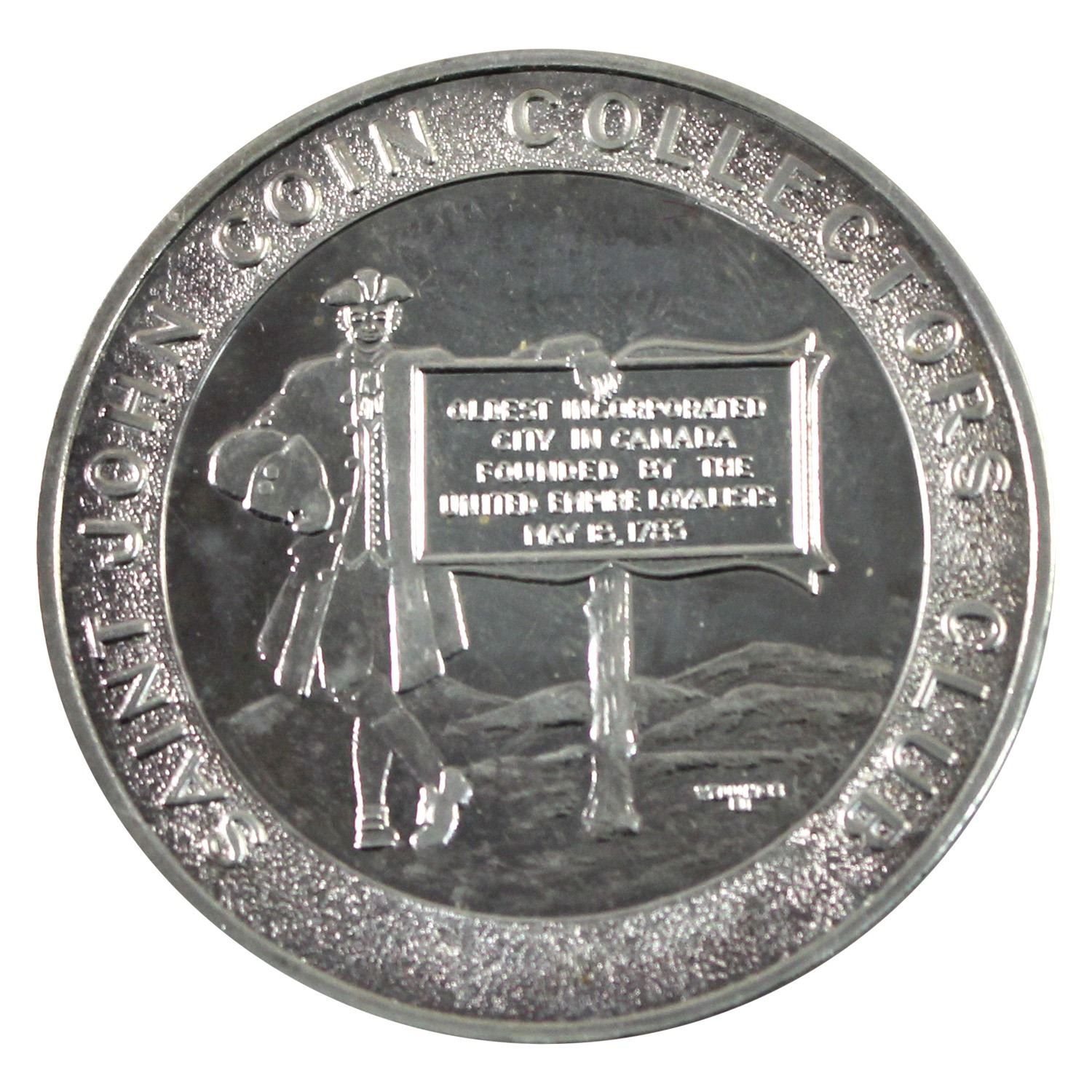 Canada, Wellings Mint 1969 10th Ann.-St John Coin Collector's Club 40mm ...