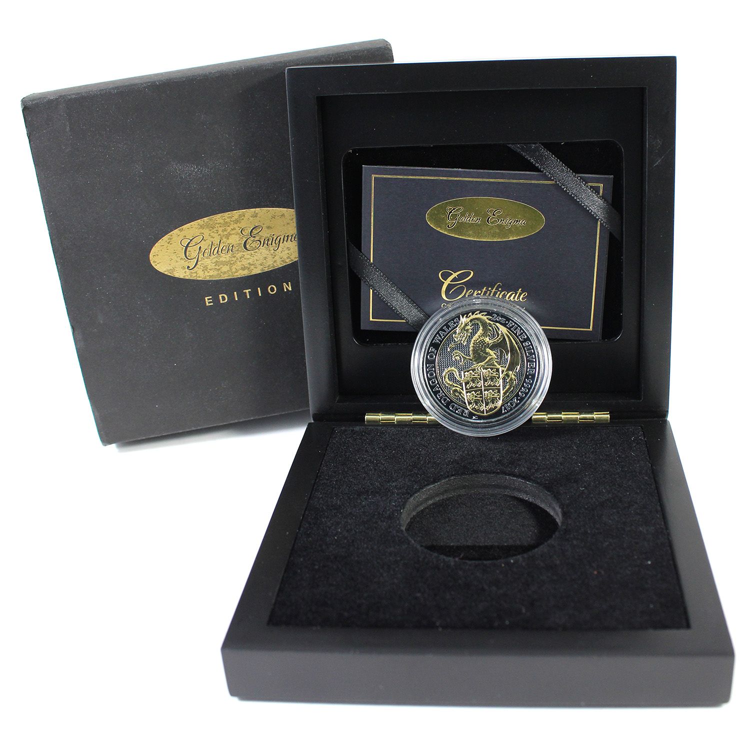 2017 Great Britain 2oz Queen's Beasts - Red Dragon of Wales Golden Enigma