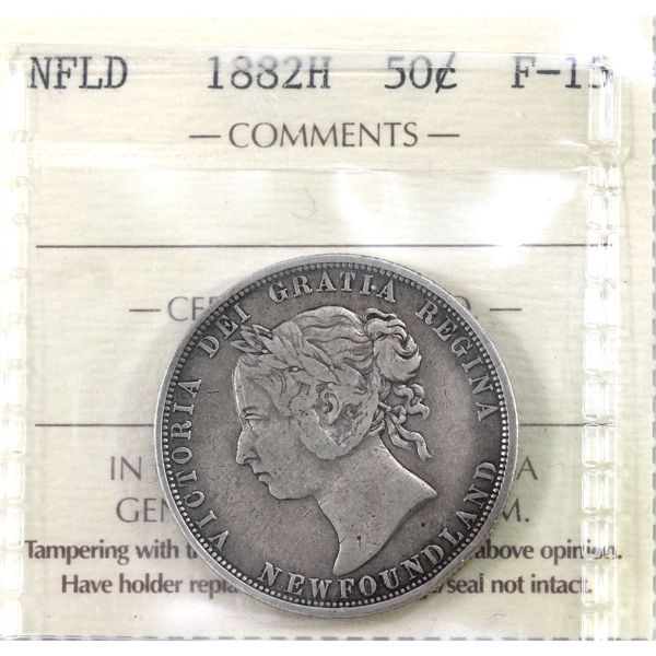 NFLD 50-cent 1882H ICCS F15