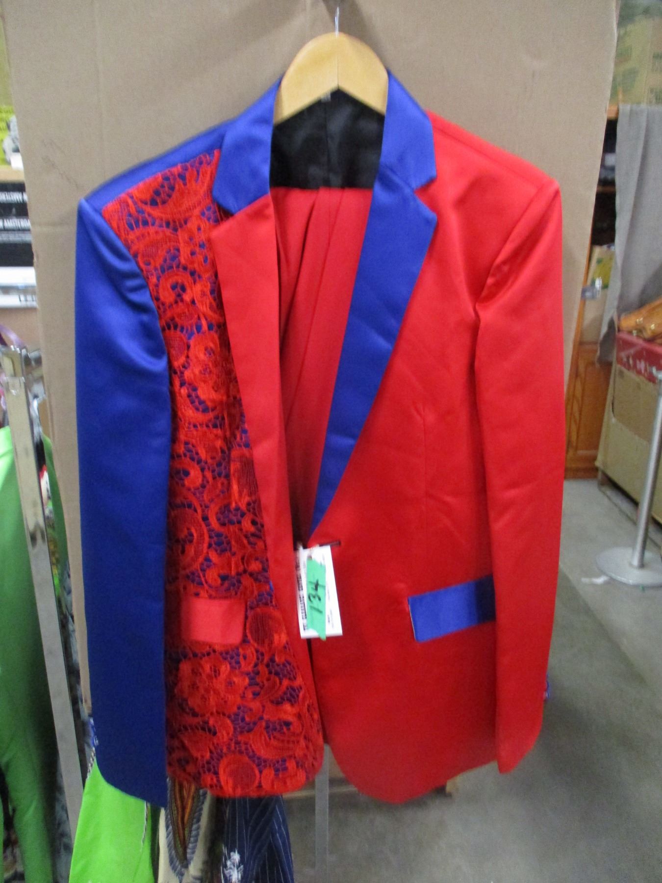 COLLECTIBLE: RED & BLUE JACKET, RED PANTS (SIZE MEDIUM)