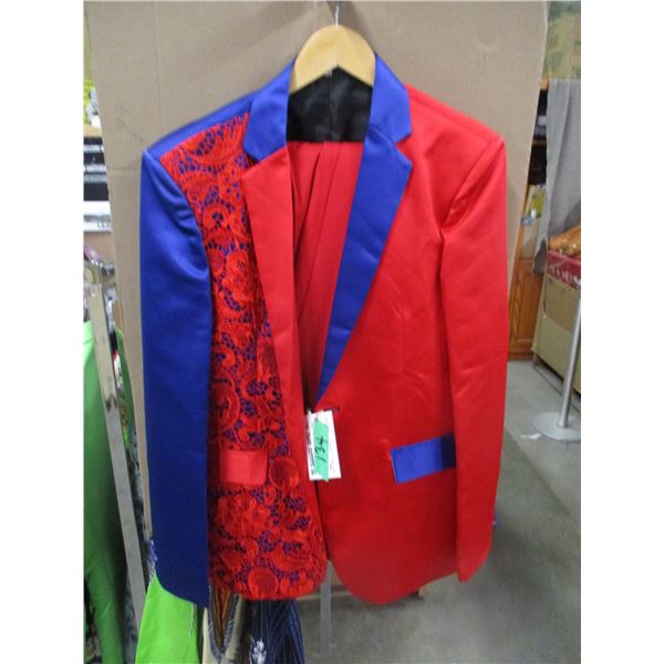 COLLECTIBLE: RED & BLUE JACKET, RED PANTS (SIZE MEDIUM)