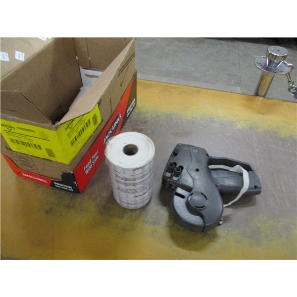 PRICING GUN C/W TICKETS