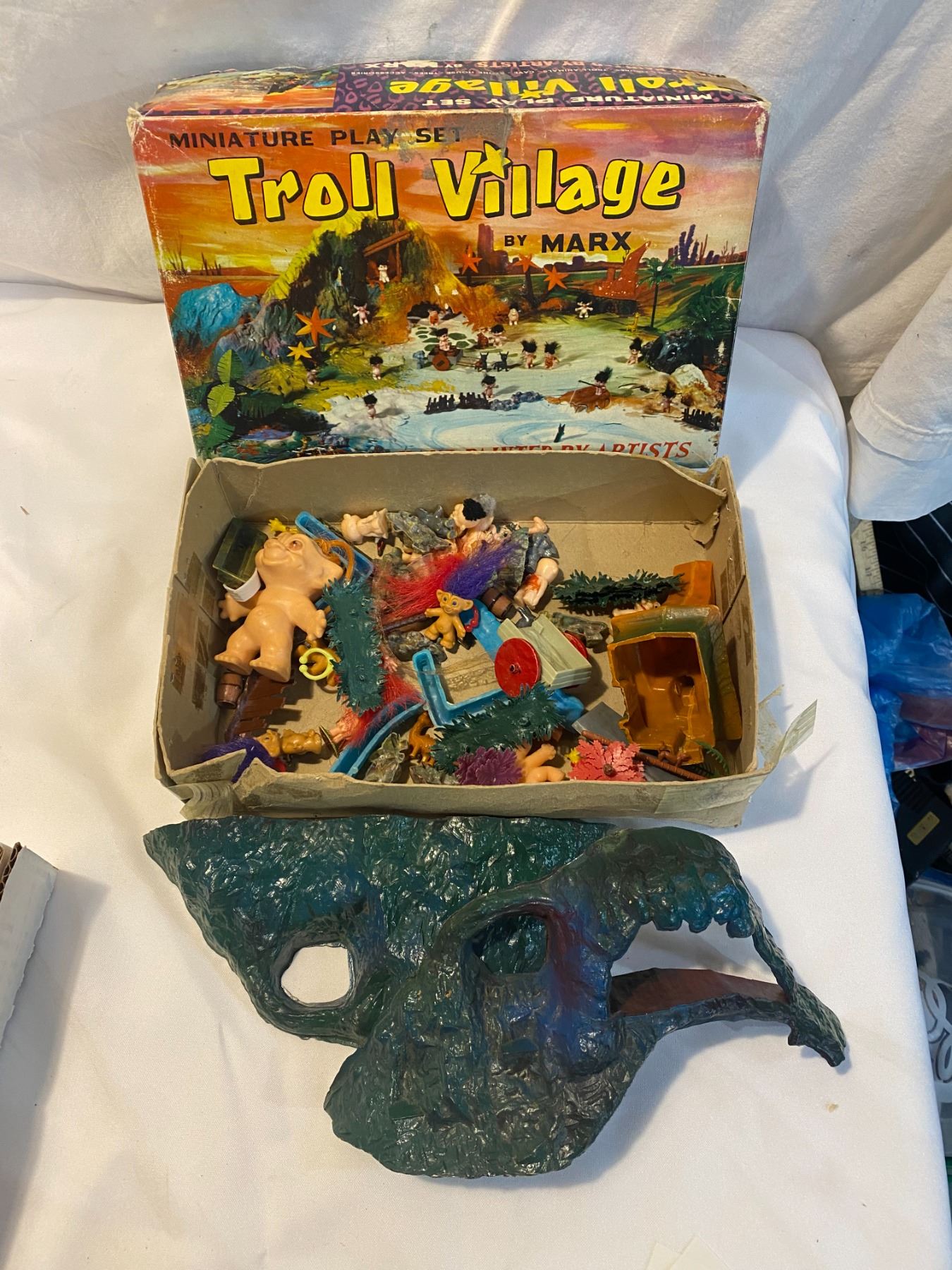 Miniature play set troll village by Marx