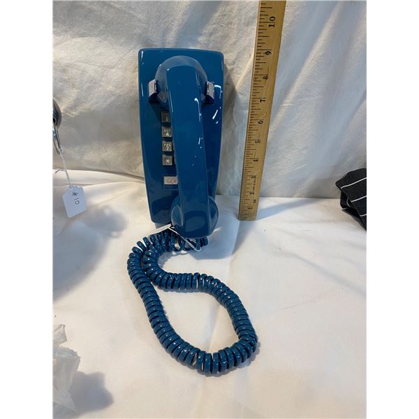 Northern Electric blue wall phone