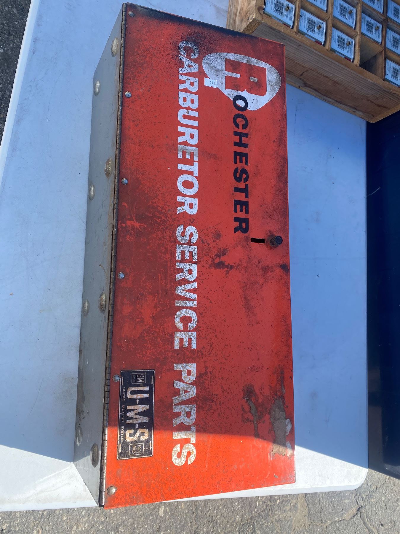 Tin garage storage box