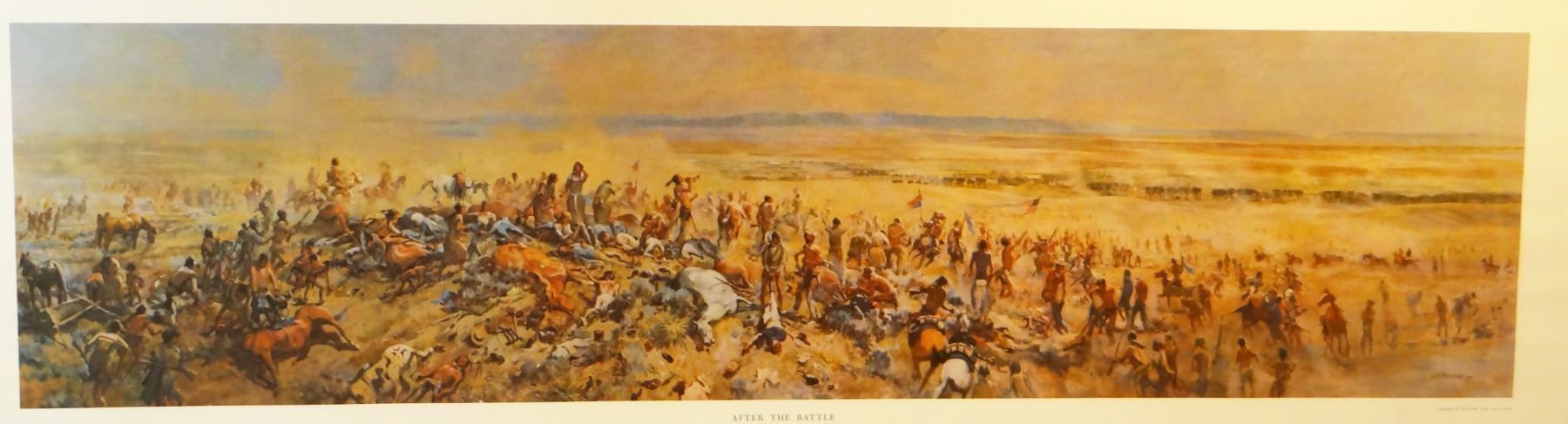 Ralston, J. K. framed print, After The Battle (Little Big Horn), 15" h ...