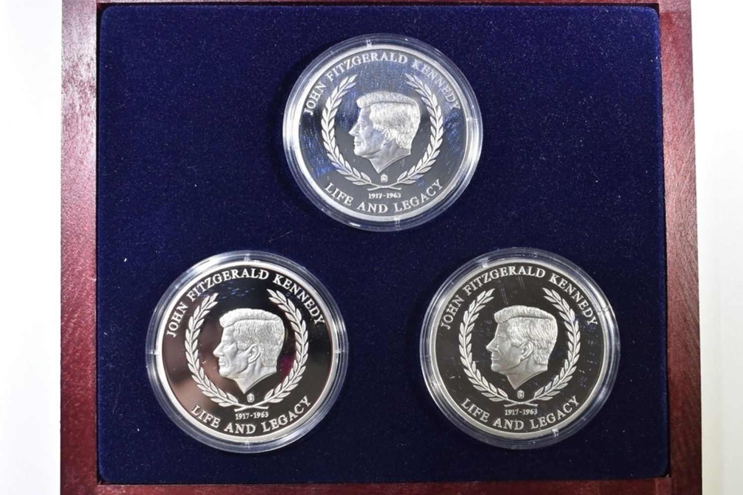 JFK 50TH ANNIVERSARY SILVER ROUND SET