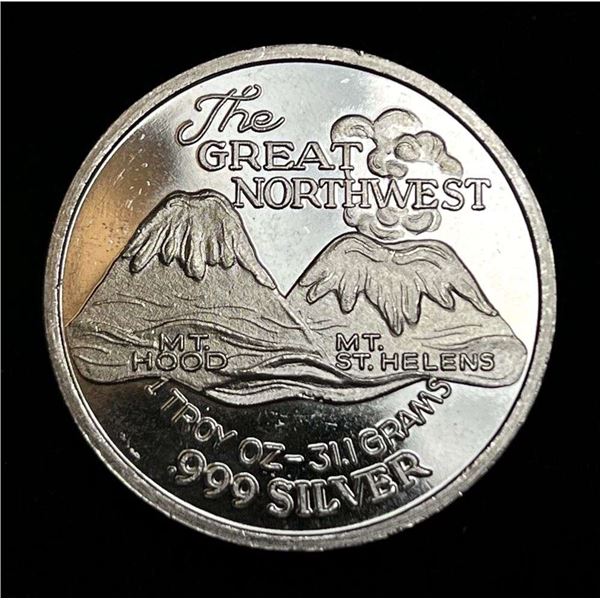 The Great Northwest Proof .999 Silver Trade Unit 1 ozt