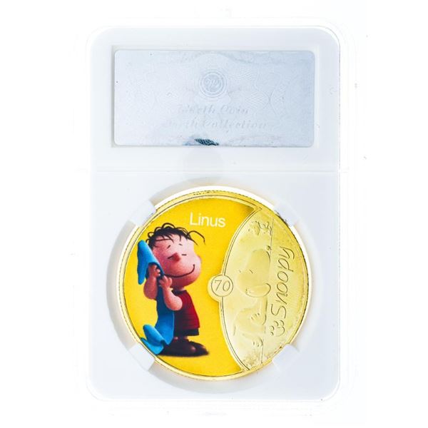 24kt Gold Foil Meadllion - Snoopy Series - Peanuts