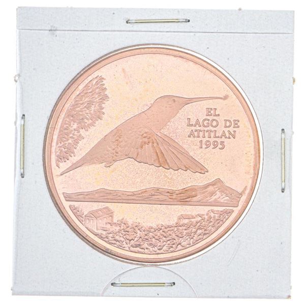 Guatemala Pattern Coin Copper 1 Quetzal 1995 - mintage 75 Pieces