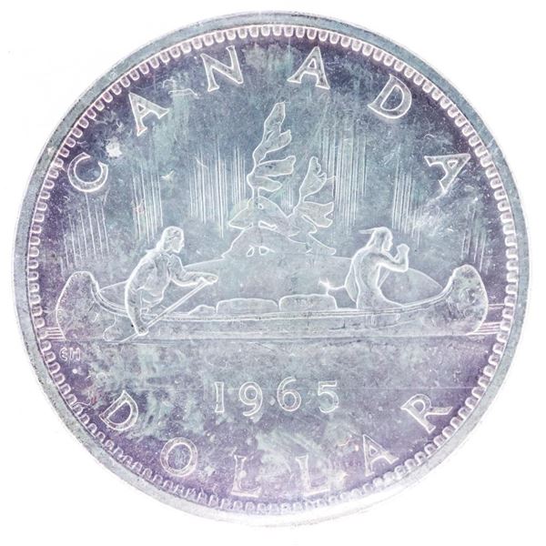Canada, 1965 Silver Dollar MS65 SB P5 ICCS