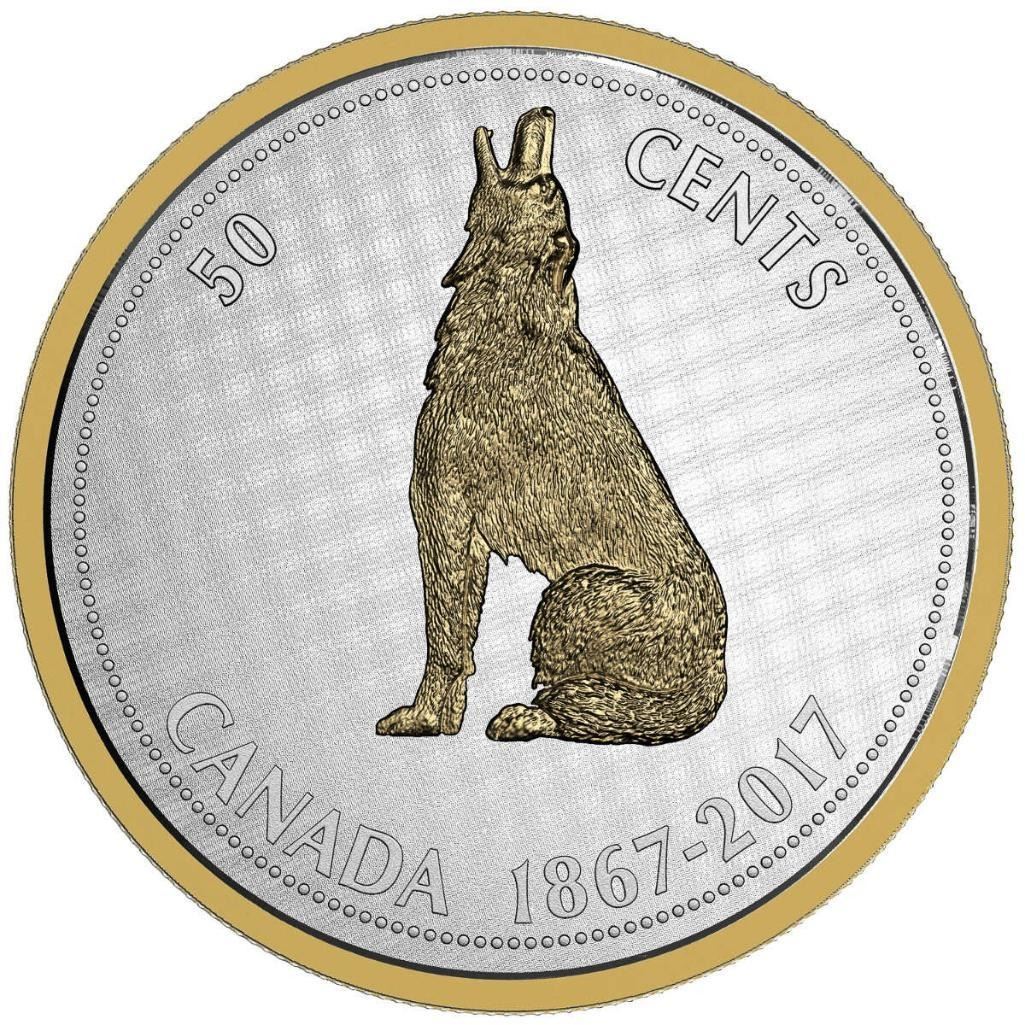 1867-2017 50c Big Coin Series: Wolf - 5 oz. Pure Silver Coin - Sold Out ...