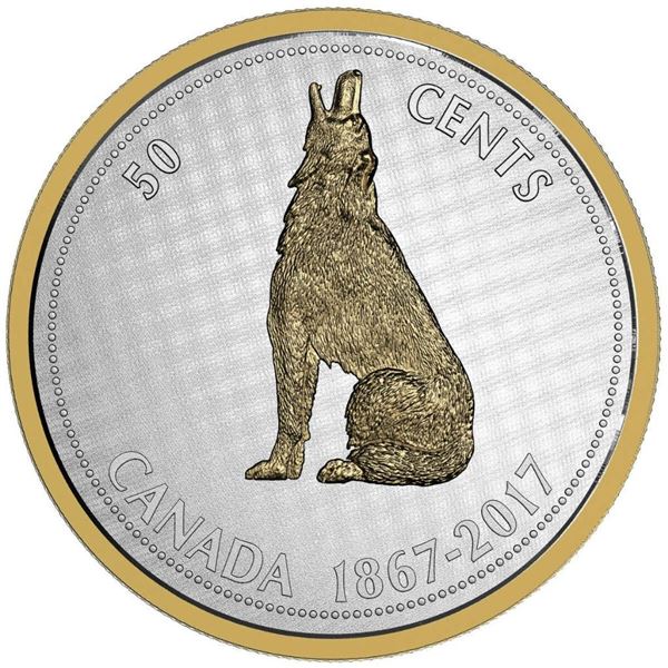 1867-2017 50c Big Coin Series: Wolf - 5 oz. Pure Silver Coin - Sold Out ...