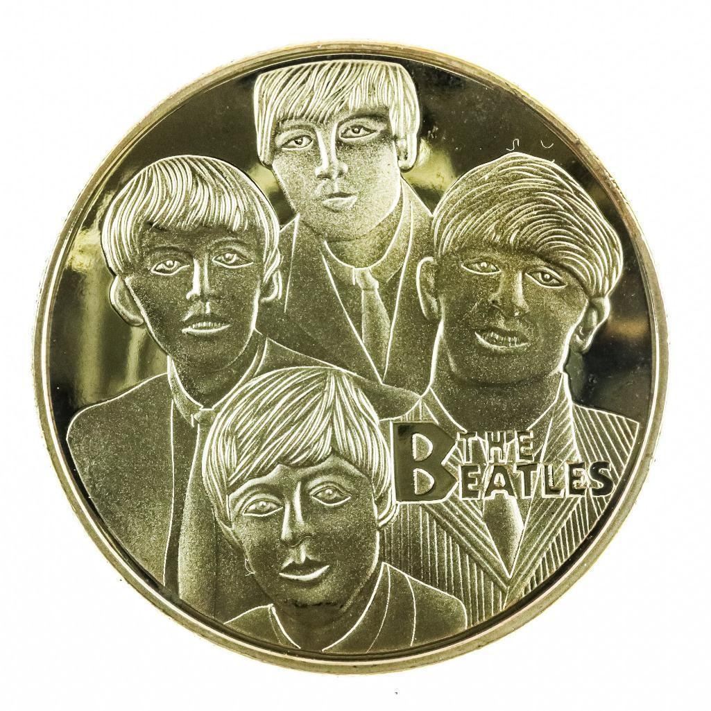 The Beatles - 24kt Gold/Foil Collectible Medallion w/Giclee Art & Story ...