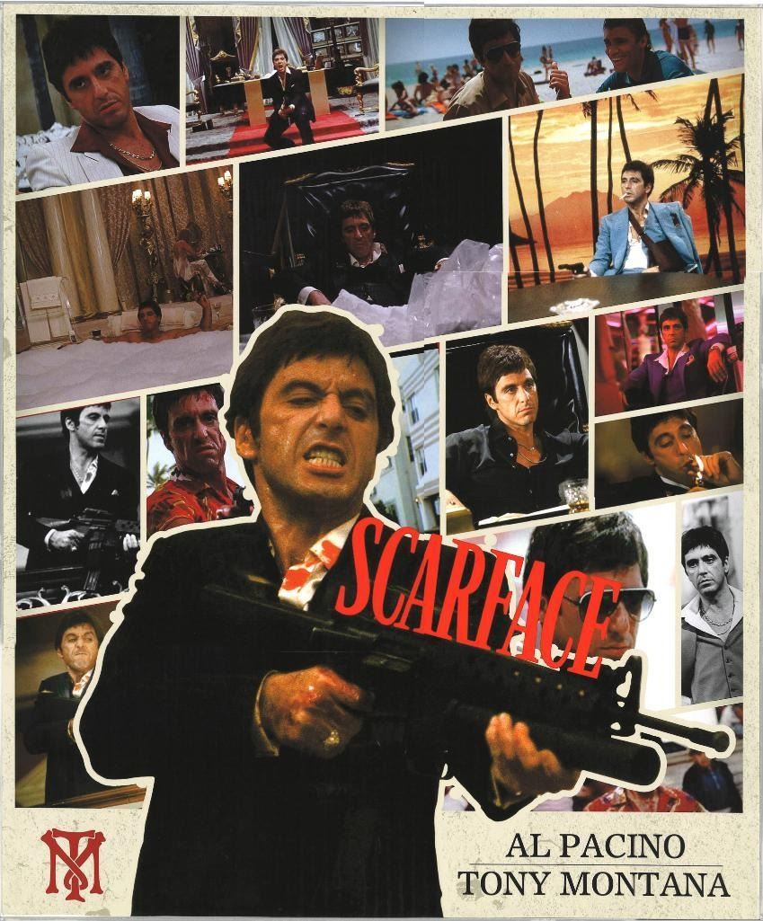 Al Pacino "Tony Montana" Scarface Collage unframed