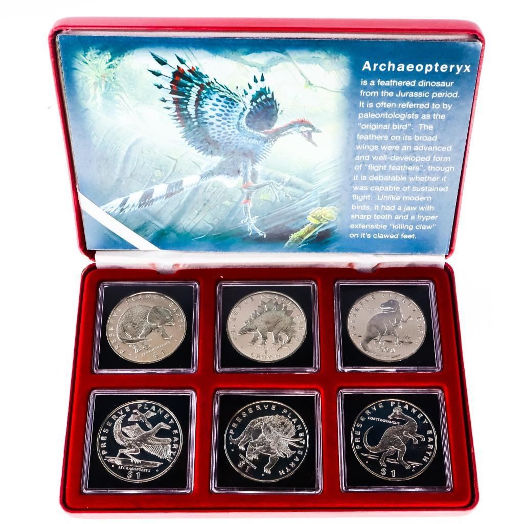Dinosaur 6 Coin Collection