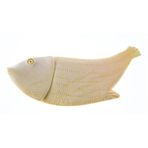 Hand Carved Ivory Fish