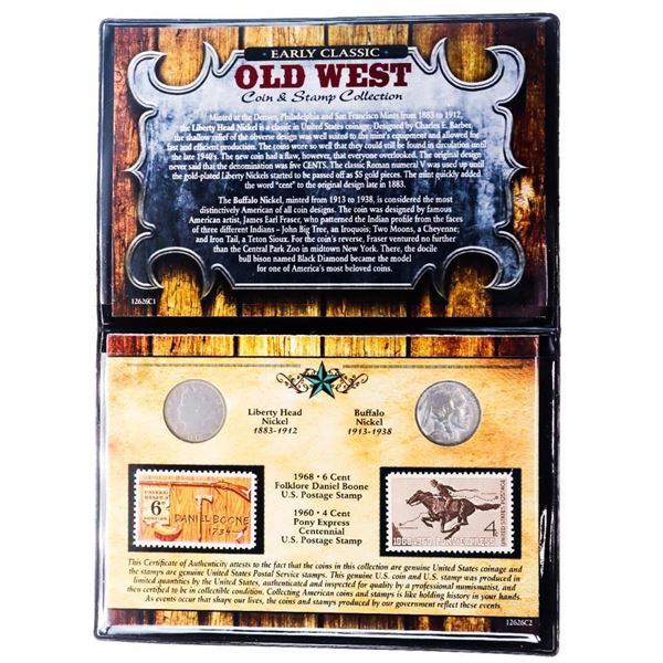 Early Classic Old West Coin & Stamp Collection