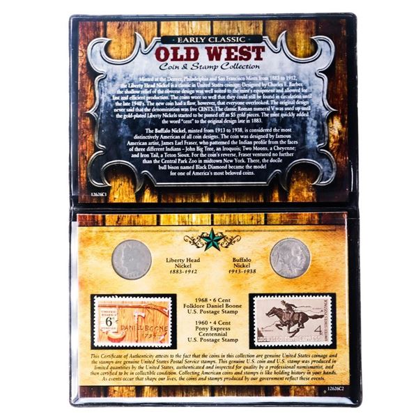 Early Classic Old West Coin & Stamp Collection