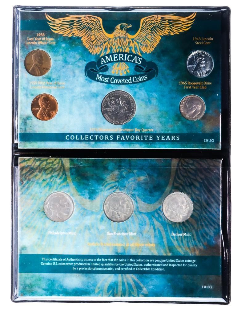 American Coin Treasure America's Most Coveted Coins Set