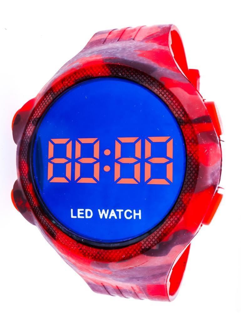 LED Watch, Large Dial, Multi Function - Orange