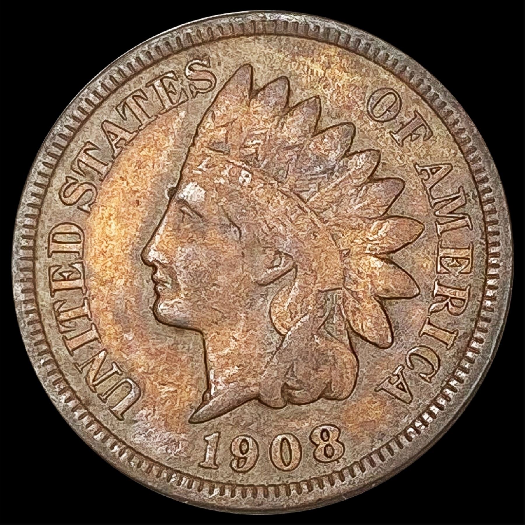 1908-S Indian Head Cent LIGHTLY CIRCULATED