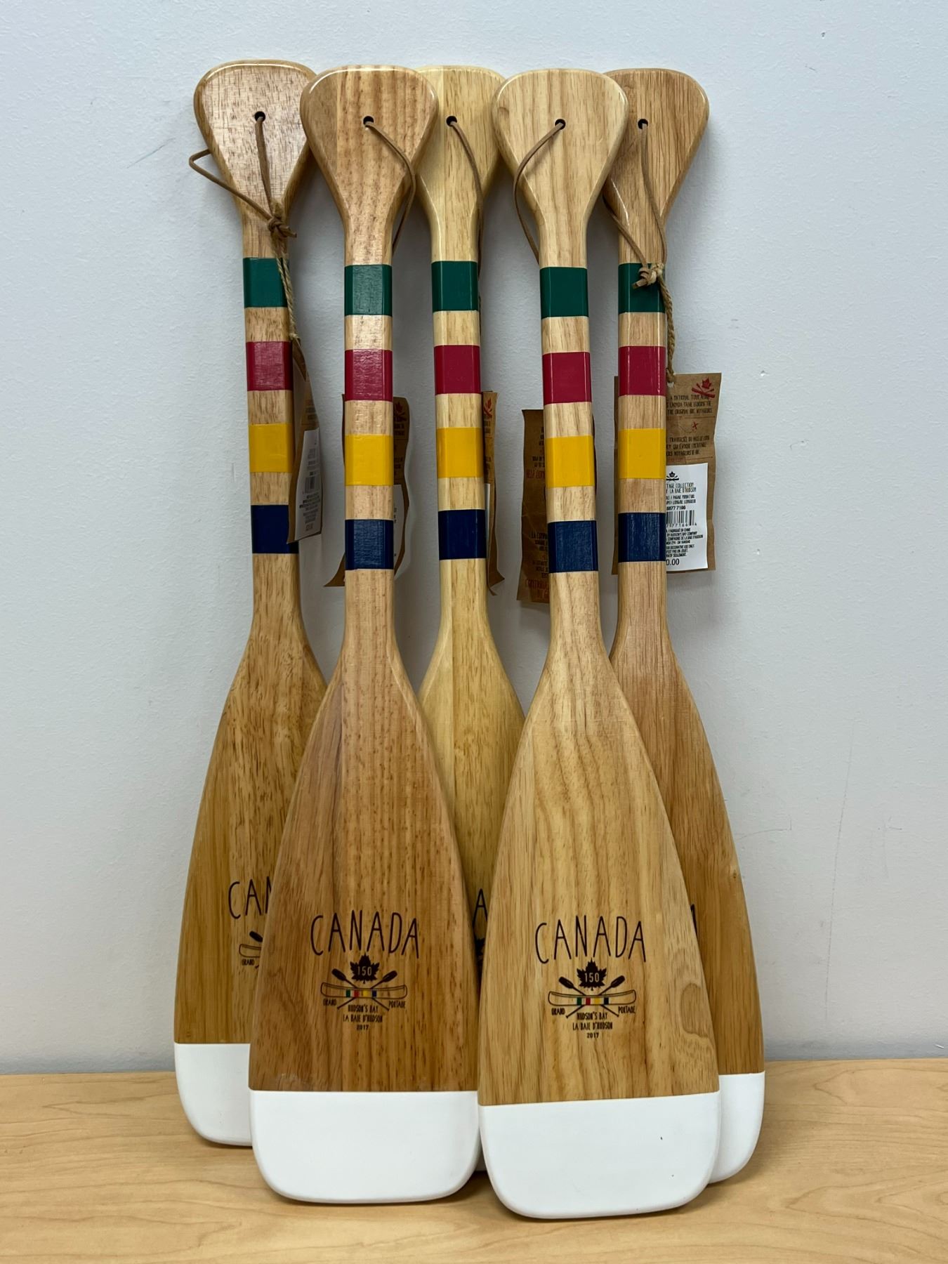 5 Hudson's Bay Co. HBC Canada 150 Mini Canoe Paddles 2017 - Decorative ...