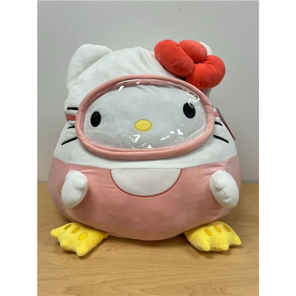Large Scuba Gear Hello Kitty Squishmallow Stuffy (about 20" wide 21" tall)