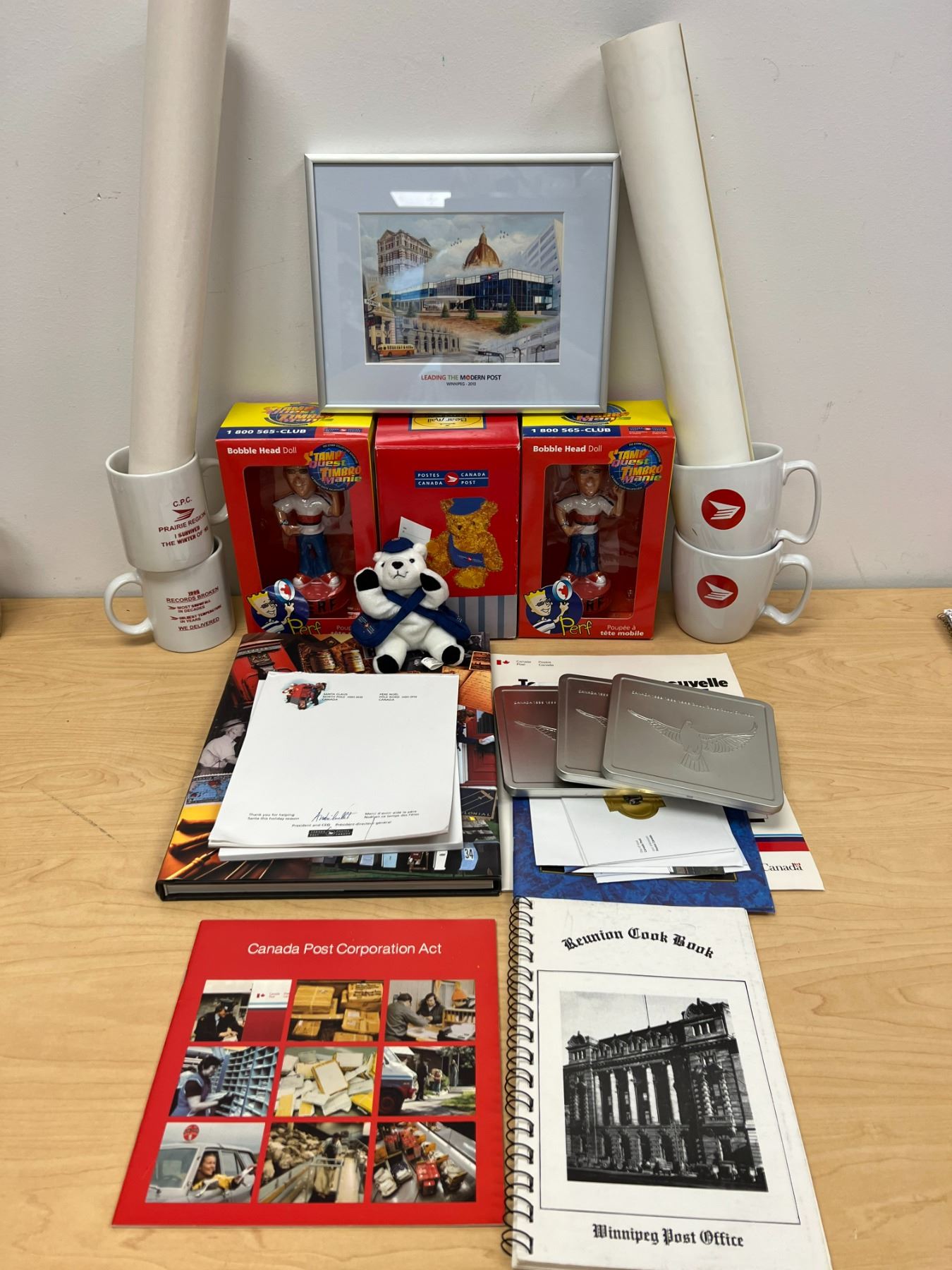 Canada Post Collectibles Lot - Books/Coins/Posters/Mugs etc as pictured