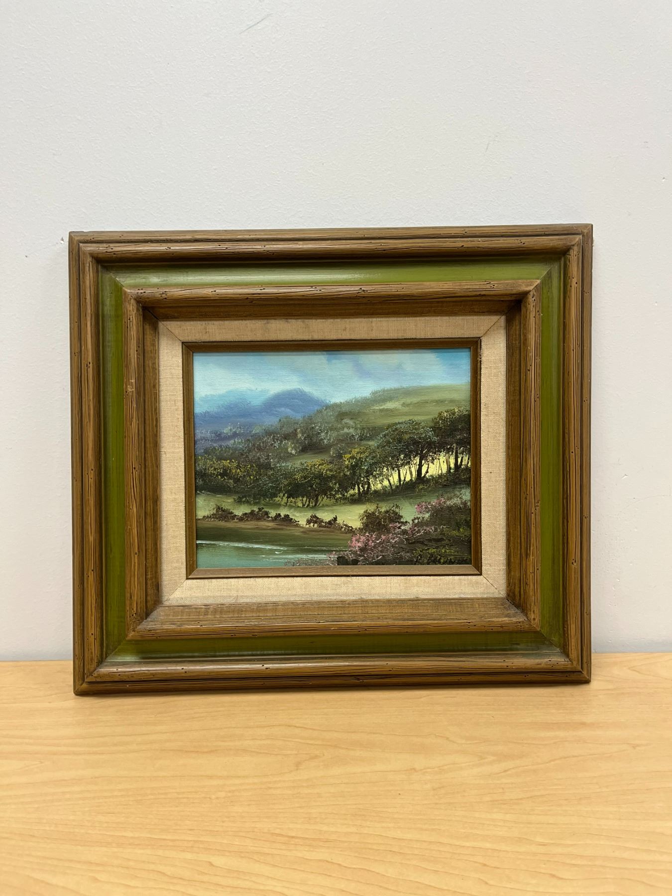 Original on Canvas - unknown Signature - Frame: 15x17"