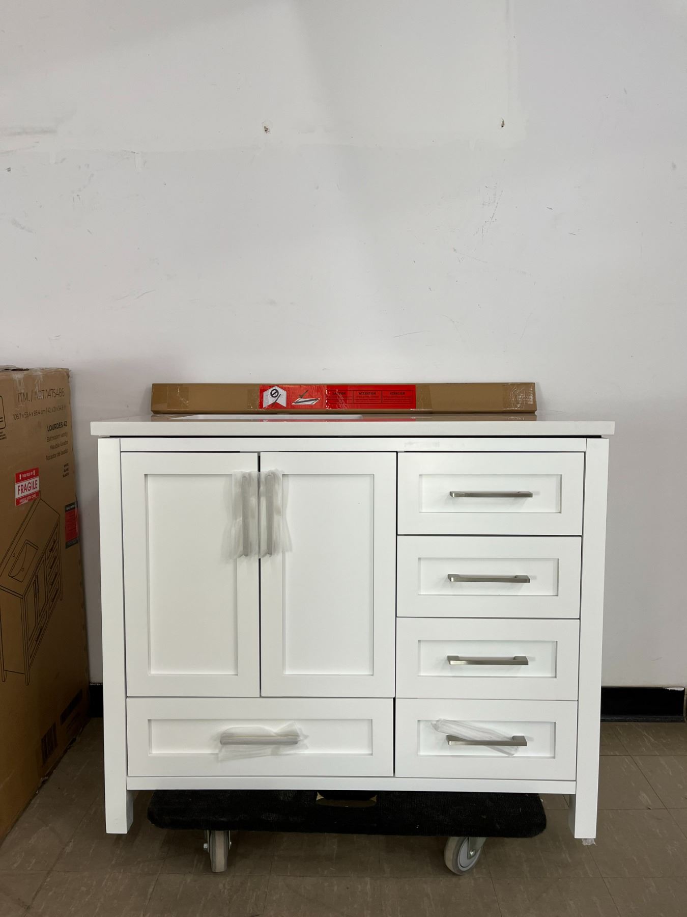 Ove Décor Lourdes 42 Vanity with Sink - came in original box, appears new