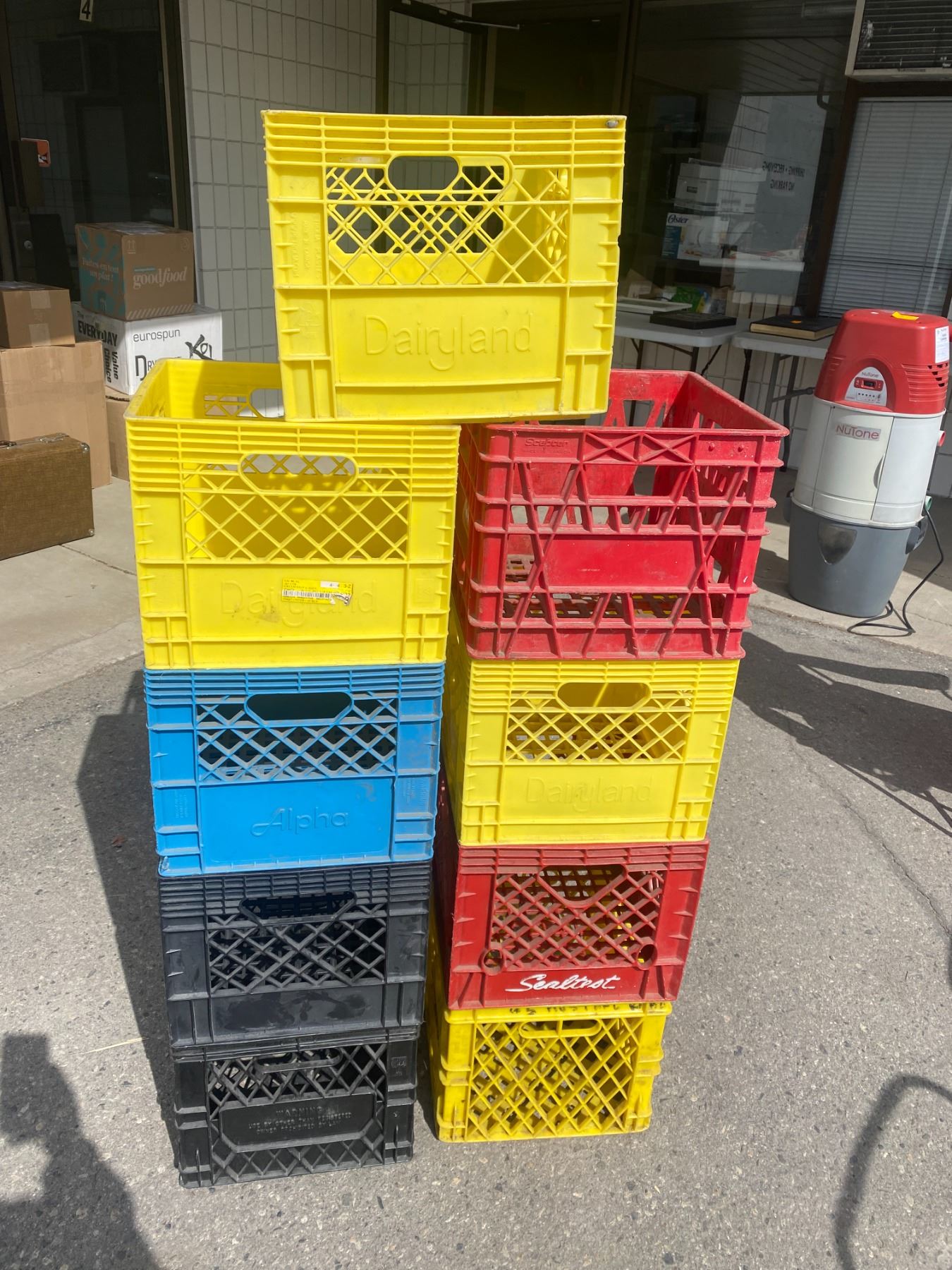 9 crates