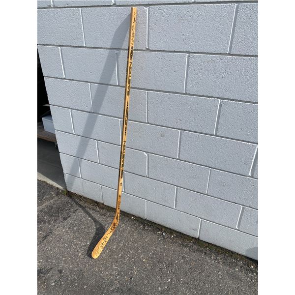 Signed hockey stick
