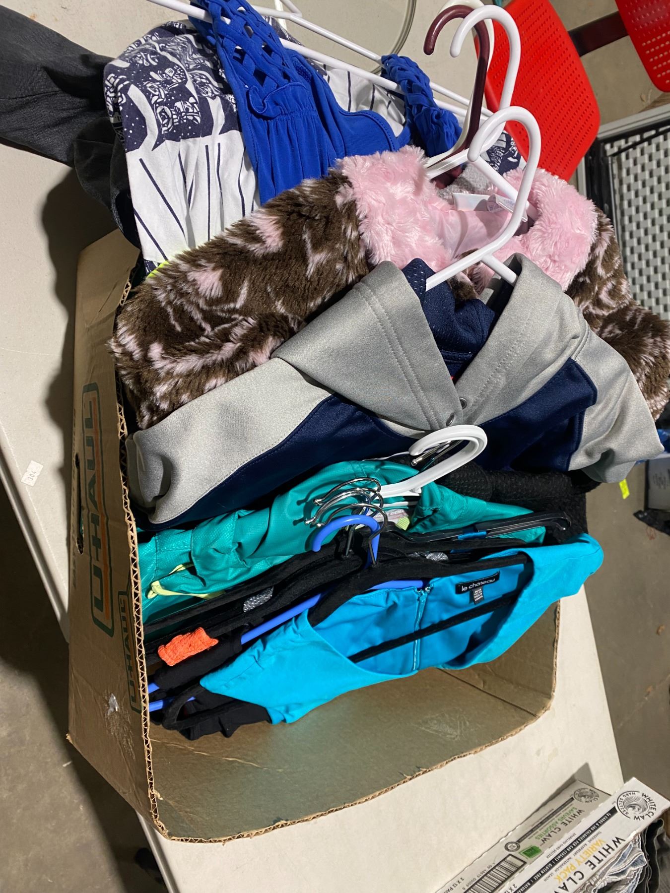 Box assorted clothing