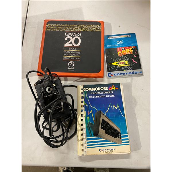 Commodore 64 programmers ref guide/power supply/games