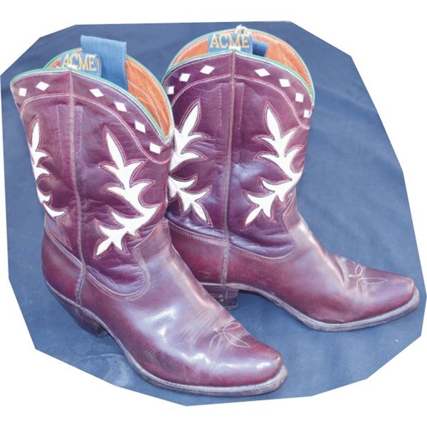 Acme inlaid boots