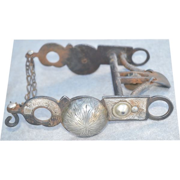 Morales silver inlaid spade bit