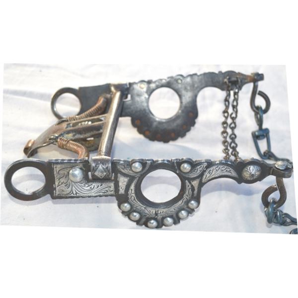 early silver inlaid Santa Barbara spade bit