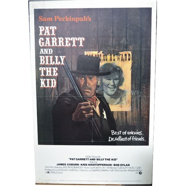 1973 movie one sheet, Pat Garrett & Billy the Kid